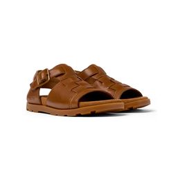 Camper Leder-Sandalen in Hellbraun - 52% | Gr&ouml;&szlig;e 33 | Kindersandalen