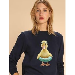 WOOOP Sweatshirt "Duck" in Dunkelblau - 56% | Gr&ouml;&szlig;e S | Damen-sweatshirts-jacken