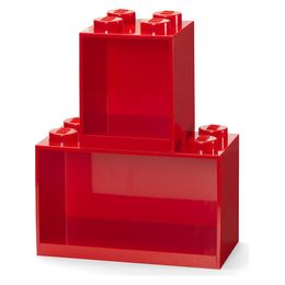 Lego Regal "Brick" in Rot - (B)21,5 x (H)32 x (T)16 cm - 47% | Kinder-moebel