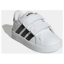 Sneaker Adidas SPORTSWEAR "GRAND COURT 3.0 KIDS", M&auml;dchen, Gr. 27, schwarz-wei&szlig; (cloud wei&szlig;, core schwarz, ftwr wei&szlig;), Synthetik, Textil, Schuhe Sneaker, f&uuml;r Kinder
