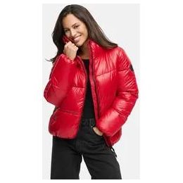 Winterjacke Marikoo "Hazalee", Damen, Gr. L, deep rot, Obermaterial: 100% Polyester; Futter: 100% Polyester; Wattierung: 100% Polyester; &Auml;rmelfutter: 100% Polyester, Jacken Winterjacke, mit leicht gl&auml;zendem Obermaterial und hohem Kragen