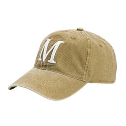 Mustang Damen Mustang Baseball Cap &raquo;"Jamie"&laquo; Gr&ouml;&szlig;enverstellbar, Washed Look, mit gro&szlig;er Stickerei vorne beige