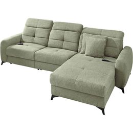 Jockenh&ouml;fer Ecksofa &raquo;Chillout L-Form, B: 288 cm, elektr. Relaxfunktion im Sitz und Ottomane&laquo; 140kg Belastbarkeit je Sitz, Kopfteilverstellung & Zierkissen Korpus: