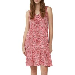 s.Oliver Damen s.Oliver Jerseykleid Sommerkleid mit All-Over Print und Volant, legere Passform 38, N-Gr