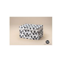 Lifeney Aufbewahrungsbox "Shaun" in Wei&szlig;/ Schwarz - (B)37 x (H)21 x (T)25 cm - 44% | Kisten-koerbe