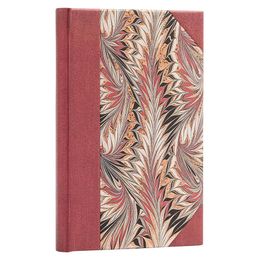 Paperblanks Liniertes Notizbuch ''Rubedo'' in Rot/ Beige - (B)9,5 x (H)14 cm - 58% | Buero-schulbedarf