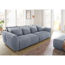 Jockenh&ouml;fer Big-Sofa &raquo;Gulliver, B: 298 cm&laquo; mit Zierkissen, Federkernpolsterung f&uuml;r angenehmen Sitzkomfort blau Korpus: 92% Polyester, 8% Nylon;Kissen: 75% 