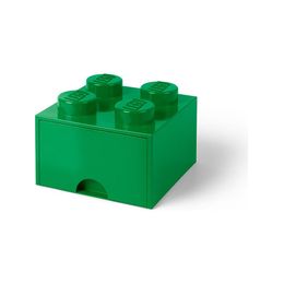 Lego Schubladenbox "Brick 4" in Gr&uuml;n - (B)25 x (H)18 x (T)25 cm - 36% | Kisten-koerbe