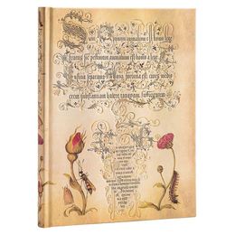 Paperblanks Liniertes Notizbuch ''Fl&auml;mische Rose'' in Beige - (B)18 x (H)23 cm - 55% | Buero-schulbedarf