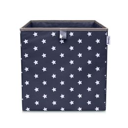 Lifeney Aufbewahrungsbox "Sterne" in Dunkelblau - (B)33 x (H)33 x (T)33 cm - 45% | Kisten-koerbe
