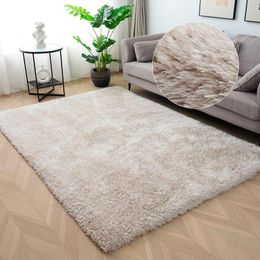 OTTO home Hochflor-Teppich &raquo;Micro Shaggy, aus weicher Mikrofaser&laquo; rechteckig 53 mm H&ouml;he weich, flauschig, Uni-Farben, Wohnzimmer, Schlafzimmer, 