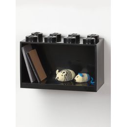 Lego Wandregal "8 Knobs" in Schwarz - (B)31,8 x (H)21,3 x (T)16 cm - 40% | Kinder-moebel