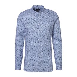 OLYMP Herren OLYMP Businesshemd &raquo;No. Six super slim&laquo; Mit Allover Blumenprint blau 36, N-Gr