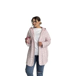 Stil Diva Strickjacke Damen Gr&ouml;&szlig;e XXXL rosa / ros&eacute; / wei&szlig;