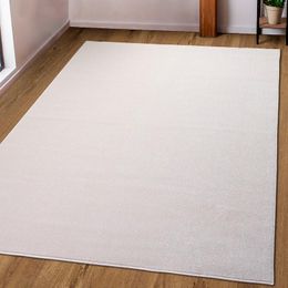 OTTO home Teppich &raquo;Pieter&laquo; rechteckig 9 mm H&ouml;he mit besonders weichem Flor, Kurzflor, Design-Teppich, Melange-Effekt beige Kunstfaser