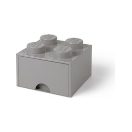 Lego Schubladenbox "Brick 4" in Grau - (B)25 x (H)18 x (T)25 cm - 44% | Kisten-koerbe