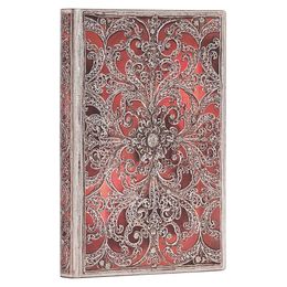 Paperblanks Liniertes Notizbuch ''Granat'' in Rot - (B)9,5 x (H)14 cm - 56% | Buero-schulbedarf