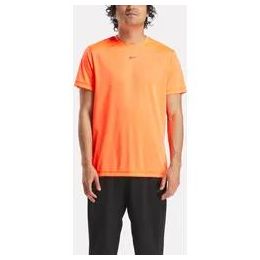 Trainingsshirt Reebok "ID TRAIN SS TECH TEE", Herren, Gr. M, flash orange, Obermaterial: 100% Polyester, normal, Rundhals, Shirts, sportliche Passform, atmungsaktiv, schnell trocknend, Kurzarm