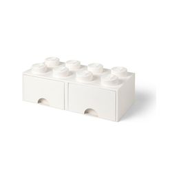 Lego Schubladenbox "Brick 8" in Wei&szlig; - (B)50 x (H)18 x (T)25 cm - 45% | Kisten-koerbe
