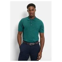 Poloshirt OLYMP "OLYMP Casual Strick", Herren, Gr. XXL, t&uuml;rkis, 84% Baumwolle, 16% Polyamid, Shirts
