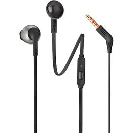 JBL In-Ear-Kopfh&ouml;rer &raquo;In-ear wired headphones T205&laquo; schwarz Hochwertiges, metallisches Ohrgeh&auml;use