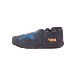 lamino Leder-Krabbelschuhe in Dunkelgrau/ Blau - 59% | Gr&ouml;&szlig;e 20/21 | Krabbelschuhe