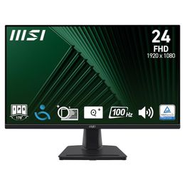 MSI LED-Monitor &raquo;PRO MP245G&laquo; 60,5 cm/24 &prime;&prime; 1920 x 1080 px Full HD 1 Reaktionszeit 100 Hz neigbar, 3 Jahre Herstellergarantie schwarz Neigbar, Vesa 