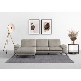 Sit & More sit&more Ecksofa &raquo;Cabana L-Form&laquo; Recamiere, wahlweise mit Sitztiefen-, Armlehnen- und Kopfteilfunktion grau 95% Polyester, 5% Polyamid