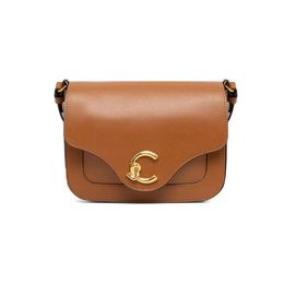 Coccinelle Leder-Umh&auml;ngetasche in Hellbraun - (B)21 x (H)15 x (T)9 cm - 24% | Damen-taschen