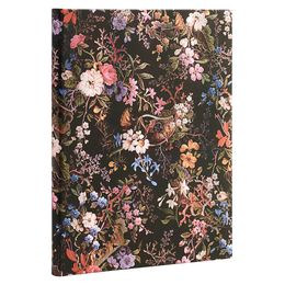 Paperblanks Adressbuch ''Floralia'' in Bunt/ Schwarz - (B)18 x (H)23 cm - 55% | Buero-schulbedarf