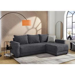 Jockenh&ouml;fer Ecksofa &raquo;Venezia L-Form, B: 234 cm&laquo; mit Bettfunktion, Bettkasten & Zierkissen Korpus: 100% Polyester;Kissen: 100% Polyester