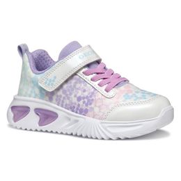 Geox M&auml;dchen Sneaker &raquo;J ASSISTER GIRL Blinkschuh&laquo; Halbschuh, Klettschuh mit Textilfutter lila 31