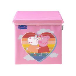 Fackelmann Aufbewahrungsbox "Peppa" in Rosa - (B)33 x (H)33 x (T)33 cm - 33% | Kisten-koerbe