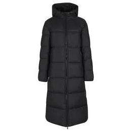Winterjacke Urban Classics "Urban Classics Ladies Ultra Long Coat", Damen, Gr. L, schwarz, 100% Polyester, unifarben, oversize, amerikanischer Ausschnitt, Jacken Winterjacke