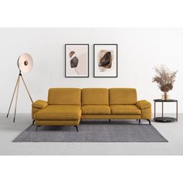 Sit & More sit&more Ecksofa &raquo;Cabana L-Form&laquo; Recamiere, wahlweise mit Sitztiefen-, Armlehnen- und Kopfteilfunktion gelb 100% Polyester