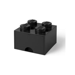 Lego Schubladenbox "Brick 4" in Schwarz - (B)15,8 x (H)11,3 x (T)15,8 cm - 31% | Kisten-koerbe