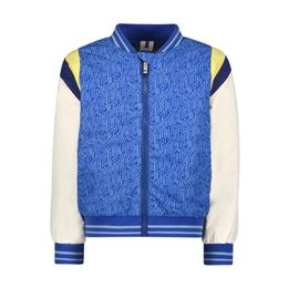 B.Nosy Sweatjacke "James" in Blau/ Wei&szlig;/ Gelb - 56% | Gr&ouml;&szlig;e 110 | Kinder-sweatshirts-jacken