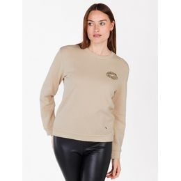 Key Largo Sweatshirt "Kiss" in Beige - 65% | Gr&ouml;&szlig;e XS | Damen-sweatshirts-jacken