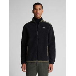 North Sails Fleecejacke in Dunkelblau/ Khaki - 55% | Gr&ouml;&szlig;e XXL | Herren-pullover-sport