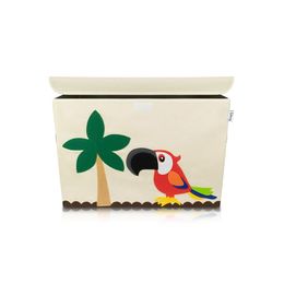 Lifeney Aufbewahrungsbox "Papagei" in Beige/ Bunt - (B)51 x (H)36 x (T)36 cm - 52% | Kisten-koerbe
