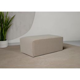 OTTO home Polsterhocker &raquo;Clayton Breite 96 cm&laquo; in einem trendigen Cord-Bezug beige 100% Polyester