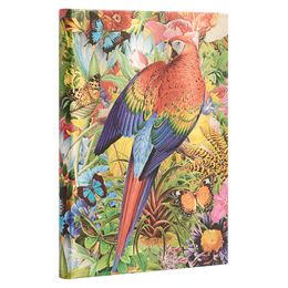 Paperblanks Liniertes Notizbuch ''Tropischer Garten'' in Bunt - (B)13 x (H)18 cm - 54% | Buero-schulbedarf