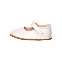 lamino Leder-Barfu&szlig;-Ballerinas in Wei&szlig; - 57% | Gr&ouml;&szlig;e 27 | Kinderballerinas