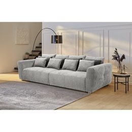 Jockenh&ouml;fer Big-Sofa &raquo;Gulliver, B: 298 cm&laquo; mit Zierkissen, Federkernpolsterung f&uuml;r angenehmen Sitzkomfort grau Korpus: 100% Polyester;Kissen: 100% Polyester