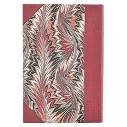 Paperblanks Horizontaler Wochenplaner ''2026 - Rubedo'' in Rot/ Beige - (B)9,5 x (H)14 cm - 69% | Buero-schulbedarf