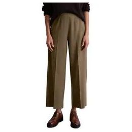 Marc O'Polo Chinohose MARC O'POLO "aus softem Flanell", Damen, Gr. 34, Normalgr&ouml;&szlig;en, schwarz braun, Obermaterial: 63% Polyester, 34% Viskose, 3% Elasthan, gemustert, kn&ouml;chelfrei, Hosen Chinohose