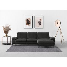 Sit & More sit&more Ecksofa &raquo;Cabana L-Form&laquo; Recamiere, wahlweise mit Sitztiefen-, Armlehnen- und Kopfteilfunktion grau 95% Polyester, 5% Polyamid