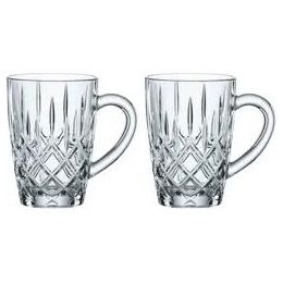 Teeglas Nachtmann "Teegl&auml;ser Noblesse 350 ml 2er Set transparent", bunt (transparent), Glas, Trinkgef&auml;&szlig;e, Teeglas