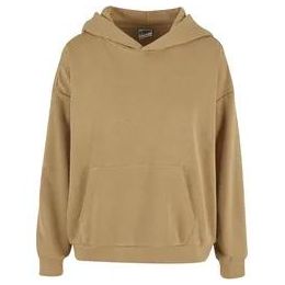 Kapuzenpullover Urban Classics "Urban Classics Ladies Light Terry Oversized Hoodie", Damen, Gr. L, unionbeige, 70% Baumwolle, 30% Polyester, unifarben, oversize, ohne Ausschnitt, Pullover Kapuzenpullover