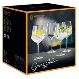 Cocktailglas Nachtmann "Cocktailgl&auml;ser Gin Tonic 640 ml 4er Set transparent", bunt (transparent), Glas, Trinkgef&auml;&szlig;e, Cocktailglas